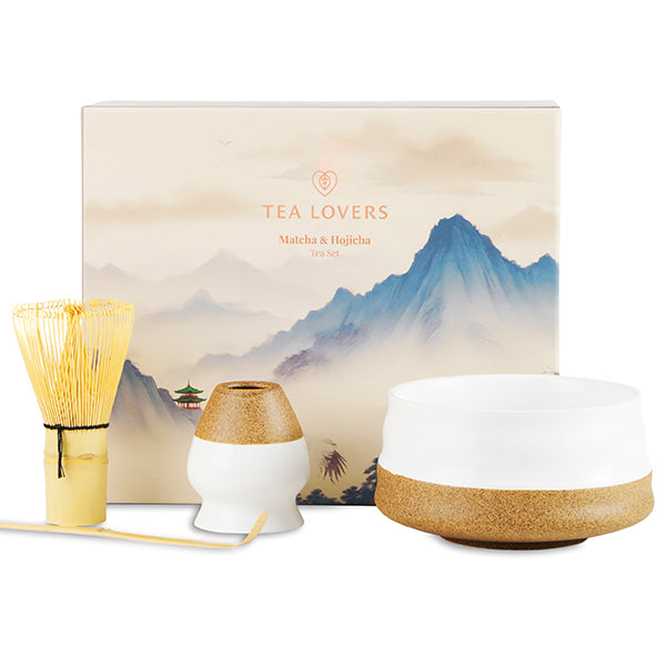 Teal Green Matcha & Hojicha Tea Gift Set – Starter Kit | Tea Lovers