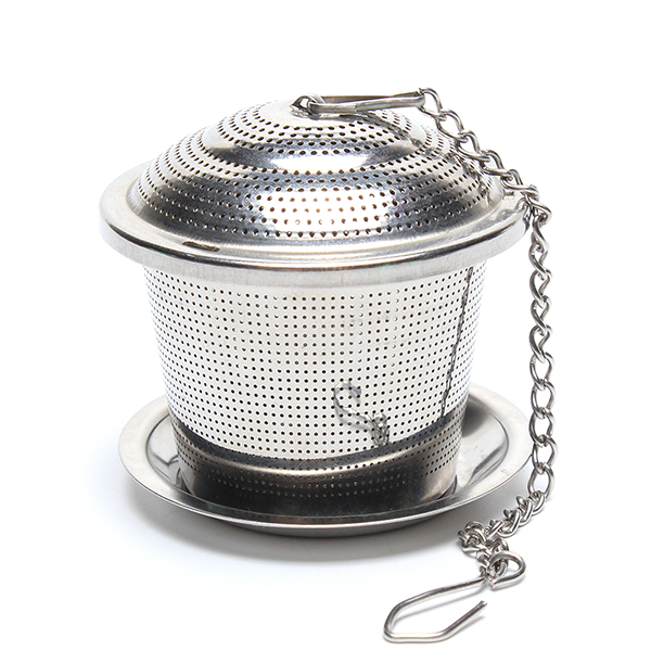 Steel Tea Infuser Basket on Chain | Shop Steel Tea Infusers – Tea Lovers