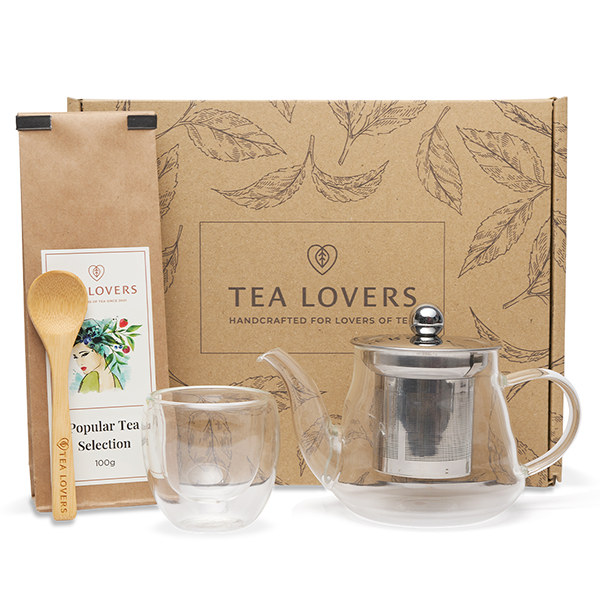 Tea Gift Box Set - Quality Glass Teapot 400ml + Gourmet Tea – Tea Lovers