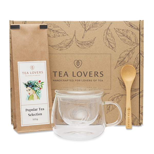 Tea Gift Box Set - Glass Tea Infuser Mug + Quality Tea | Tea Gifts ...